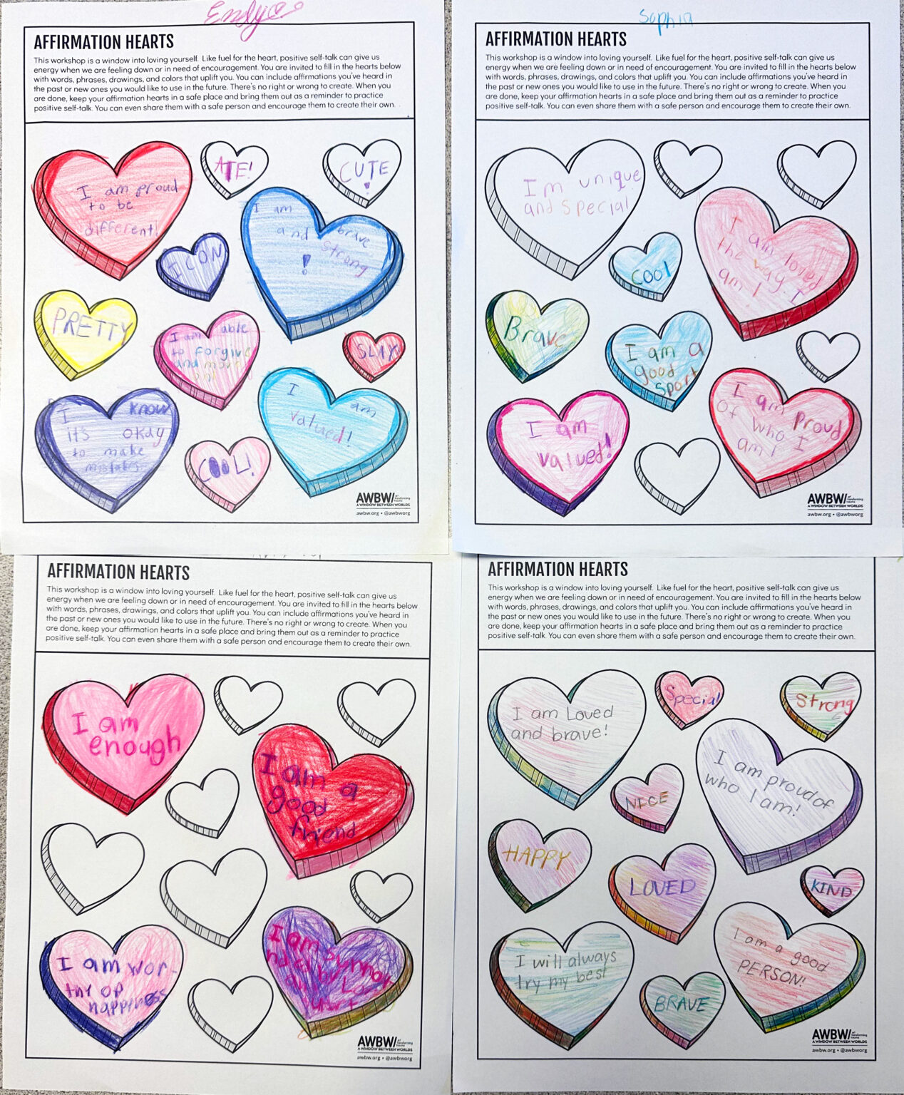 Positive Affirmations for Girls - A Window Between Worlds